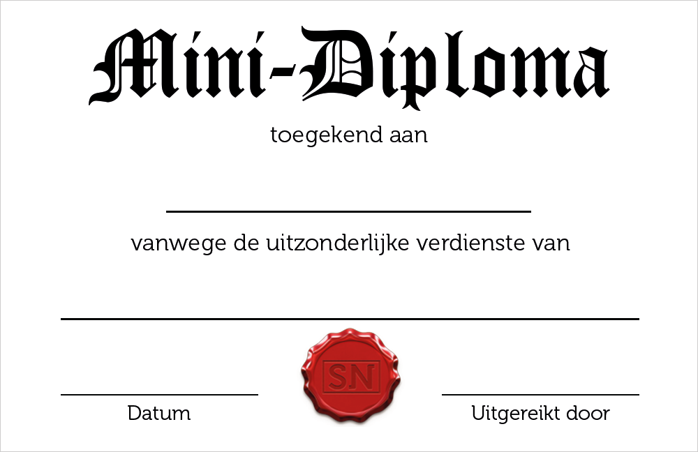 Mini-diploma - SweetNotes